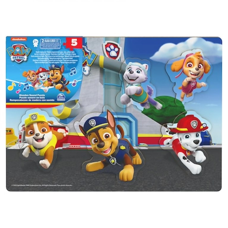 PAW PATROL DRVENE MUZICKE PUZLE 5PCS