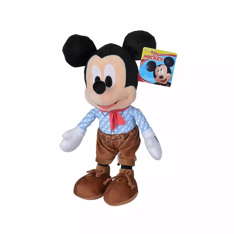 DISNEY PLISANA IGRACKA MICKEY U KOZNIM PANTALONAMA 25CM