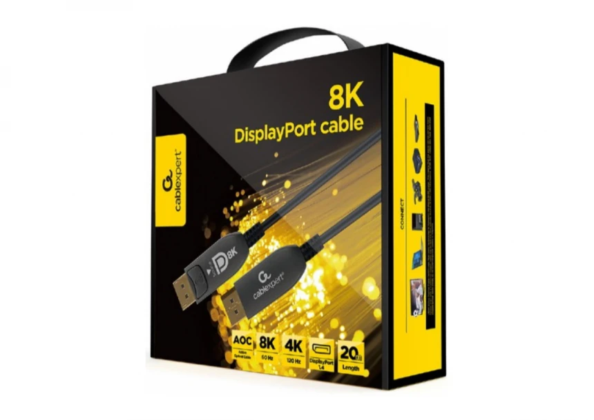 CC-DP8K-AOC-20M Gembird Active Optical Cables (AOC) DisplayPort v.1.4 (8K@60Hz/4K@120Hz) 20m