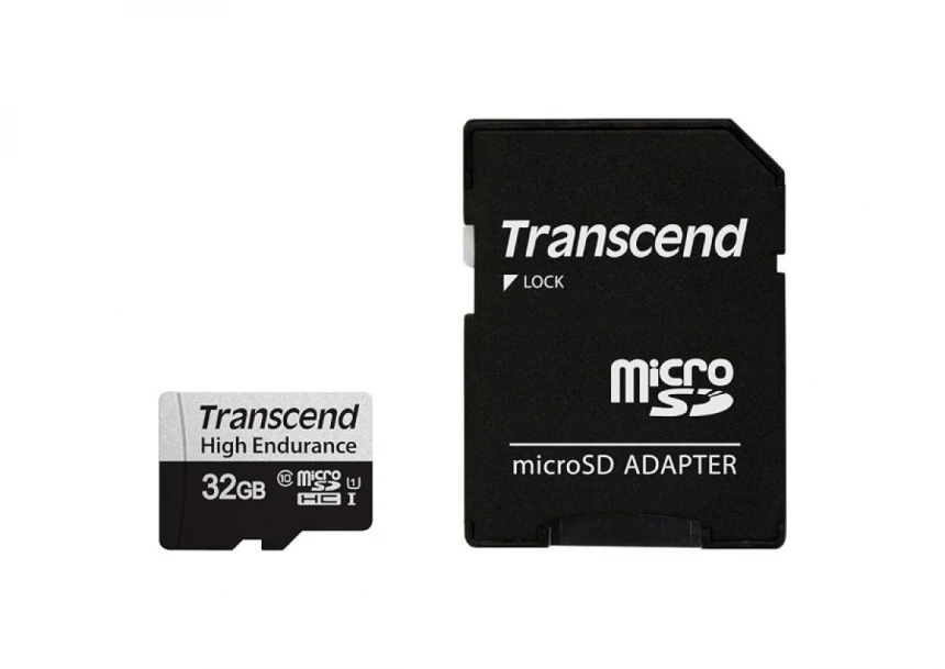 32GB microSD w/ adapter UHS-I U1 Class 10 High Endurance, Read/Write up to 100/40 MB/s