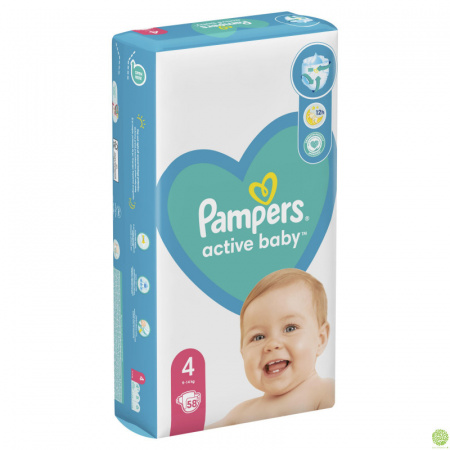 PELENE PAMPERS 4 MAXI 9-14KG 58KOM