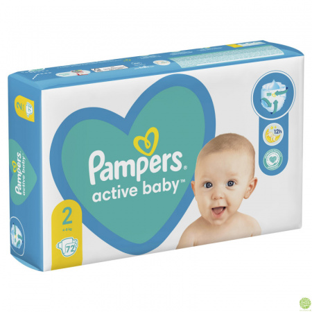 Pelene PAMPERS 2 4-8KG 72KOM