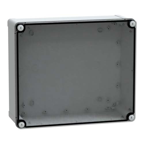 SE PC box IP66 IK08 RAL7035 Int.H325W275D120 Ext.H341W291D128 Transp.cover H20