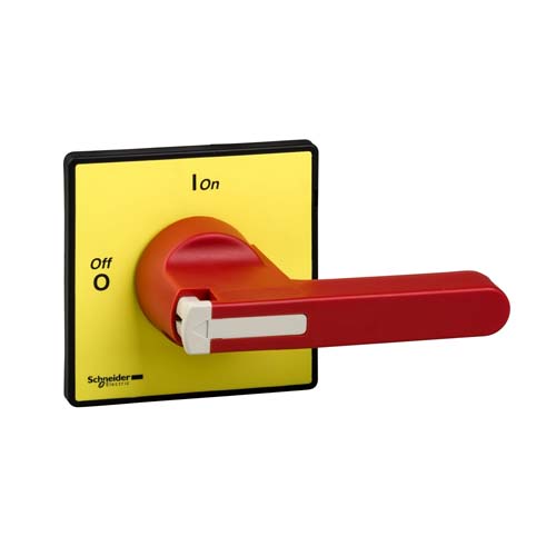 SE Handles and front platesTeSys Controlred handleyellow frontwithout padlocking4 screws fixing