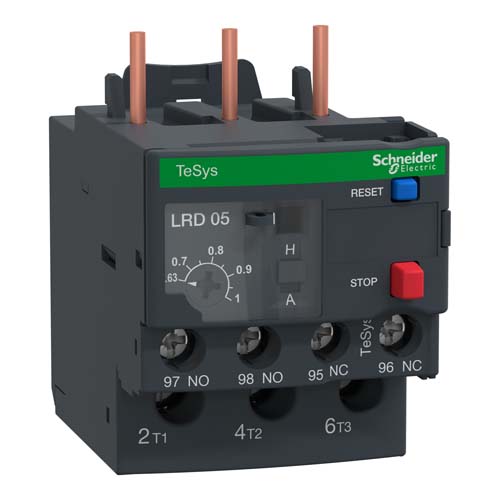 SE Thermal overload relay TeSys Deca 690VAC 0.63 to 1A 1NO+1NC class 10A lugs ring terminal