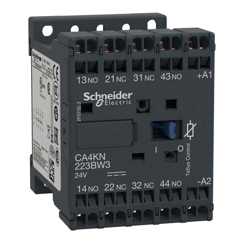 SE control relay TeSys K 4P(2NO+2NC) 690V 24V DC low consumption coilspring terminal