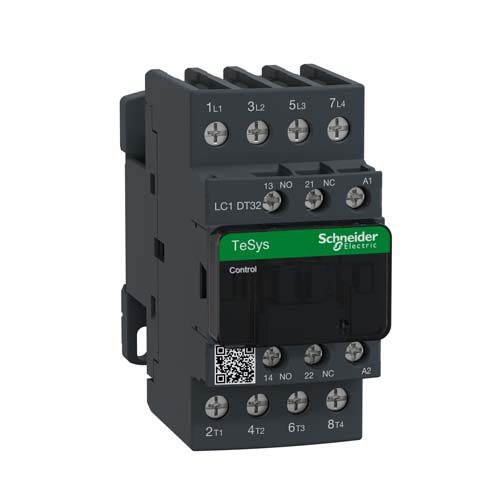 SE Contactor TeSys Deca 4P(4 NO) AC-1 <=440V 32A 240V AC 50/60Hz coil screw clamp terminal