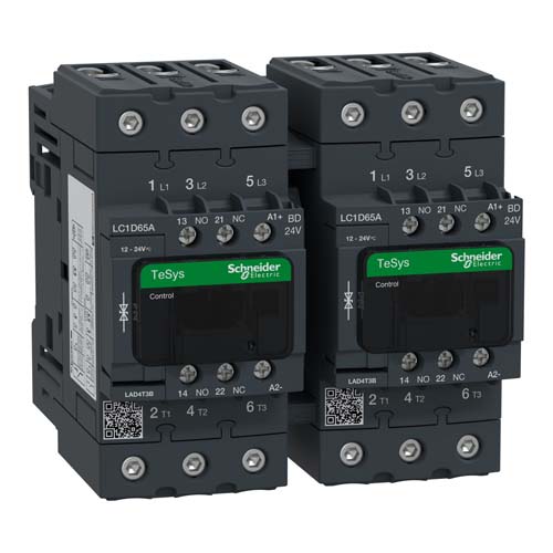 SE TeSys Deca reverzni kontaktor3P(3NO)AC-3<=440V 65A24V DC kalem