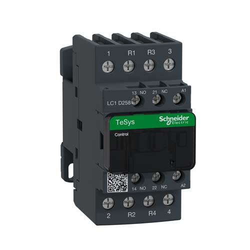 SE Contactor TeSys Deca 4P(2NO+2NC) AC-1 <=440V 40A 32V AC 50/60Hz coil screw clamp terminal