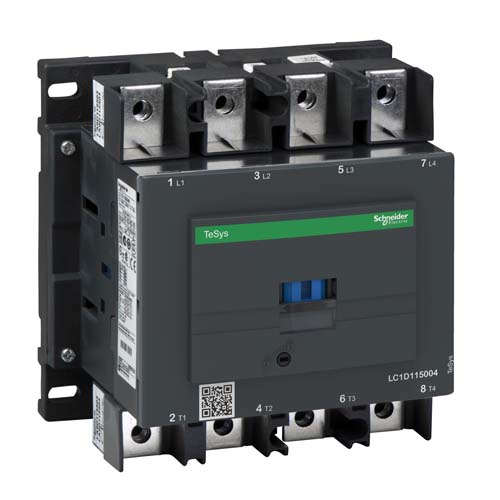 SE Contactor TeSys Deca 4P(4NO) AC-1 <=440V 200A 240V AC 50Hz coil lugs/bars terminals