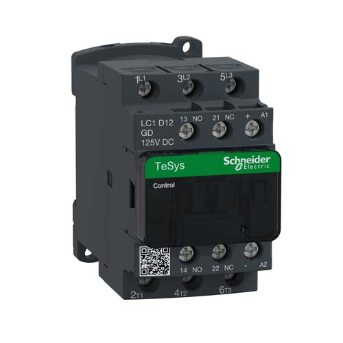 SE TeSys D kontaktor – 3P(3 NO) – AC-3 – <= 440 V 12 A - 125 V DC kalem