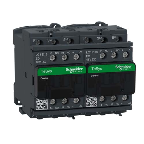 SE TeSys Deca reverzni kontaktor3P(3NO)AC-3<=440V 18A48V DC kalem