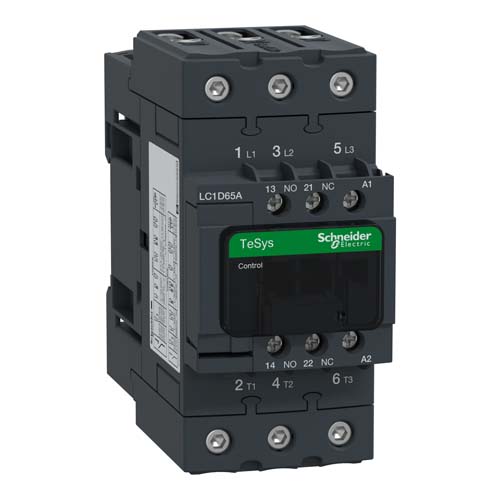 SE TeSys Deca kontaktor3P(3NO)AC-3/AC-3e<=440V 65A480V AC 60Hz kalem