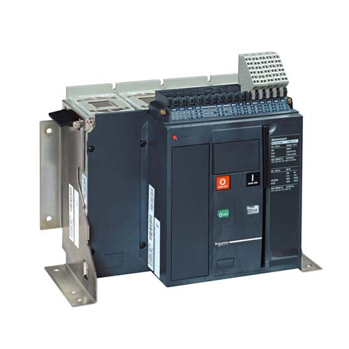 SE Circuit breaker frame MasterPact NW40H1 4000A 65kA/440VAC 50/60Hz (Icu) 4P right Neutral fixed no control unit