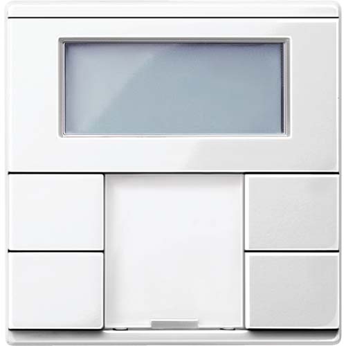 SE Thermostat with display KNX room polar white glossy System M