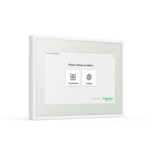 SE SpaceLogic KNX Touch IP 7 inch Smart Screen White