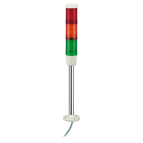 SE Harmony XVM Modular tower lights aluminium support tube with fixing plate red/orange/green Ã˜45 steady super bright LED buzzer 24 V AC/DC