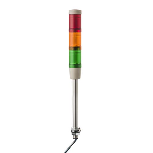 SE Pre assembled and pre cabled indicator bank Harmony XVM modular tower lights aluminium red orange green 45mm steady super bright LED 24V AC DC