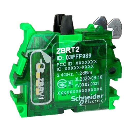 SE Transmitter for wireless and batteryless push button Harmony XB5R plastic black double action