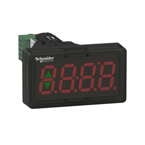 SE Display module Harmony XB5 Digital panel meter plastic black 22mm 4 digit red LED display 4…20mA input