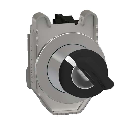 SE Key switch selector flush mounted Harmony XB4 metal black 30mm key 455 2 positions stay put 1NO