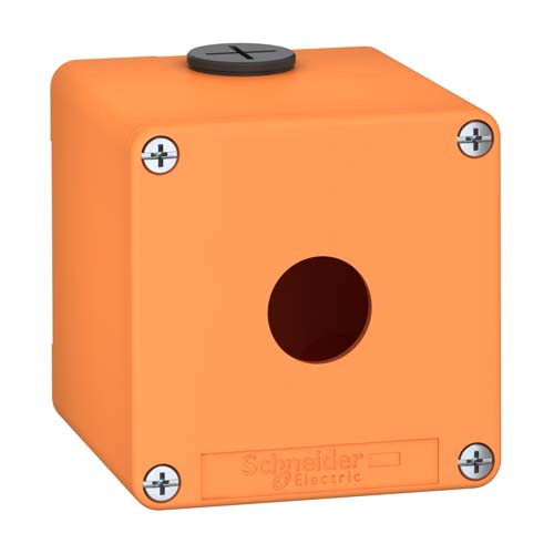 SE Empty control station Harmony XAP XB2 SL zinc alloy orange M20 1 cut out 22mm 80x80x77mm UL cULus