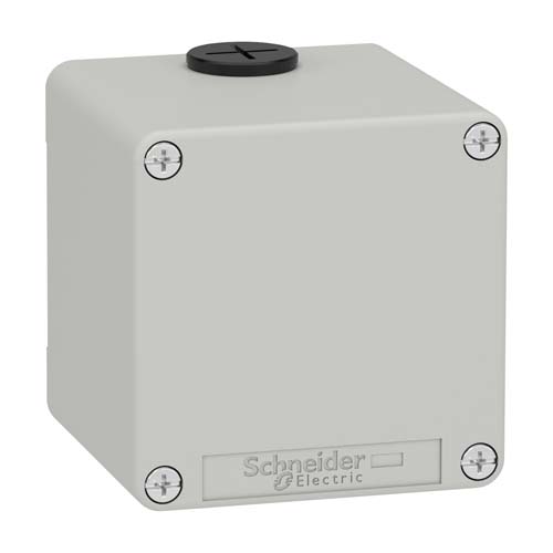 SE Die cast empty control station Harmony XAP XB2 SL zinc alloy grey M20 undrilled 80x80x77mm UL cULus