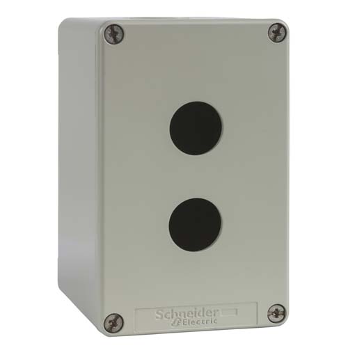 SE Die cast empty control station Harmony XAP XB2 SL zinc alloy grey 2 cut outs 22mm 80x130x77mm