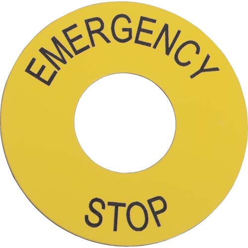 SE Marked legend Harmony XAC legend 22mm 60mm emergency stop