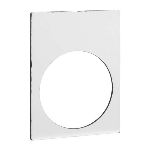 SE Marked legend Harmony XAC nameplate 30 x 40mm plastic white 22mm push button black unmarked