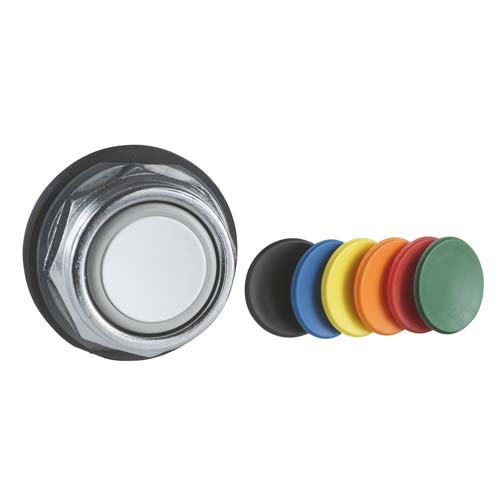 SE Head for spring return push button Harmony 9001K metal projecting 7 colours choice 30mm