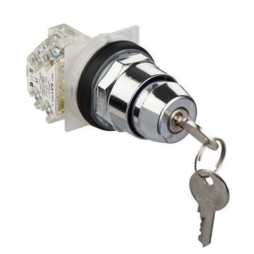 SE Selector switch Harmony 9001K metal key switch key active right left 30mm key E10 2 positions Cam E stay put 1 CO