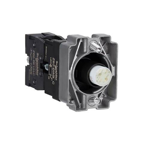 SE Svetlosni blok sa telom i montažnim ramom Easy Harmony XB2 metalni narandžasti sijalica 24V DC LED 24V AC/DC 1NO