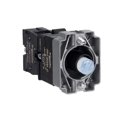 SE Svetlosni blok sa telom i montažnim ramom Easy Harmony XB2 metalni plava sijalica 24V DC LED 220V AC 1NO