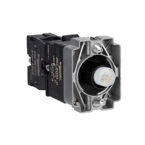 SE Svetlosni blok sa telom i montažnim ramom Easy Harmony XB2 metalni beli sijalica 24V DC LED 220V AC 1NO