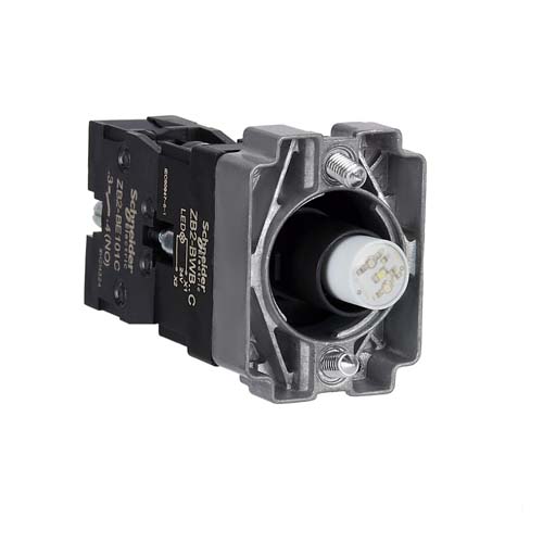 SE Svetlosni blok sa telom i montažnim ramom Easy Harmony XB2 metalni beli sijalica 24V DC LED 24V AC/DC 1NO