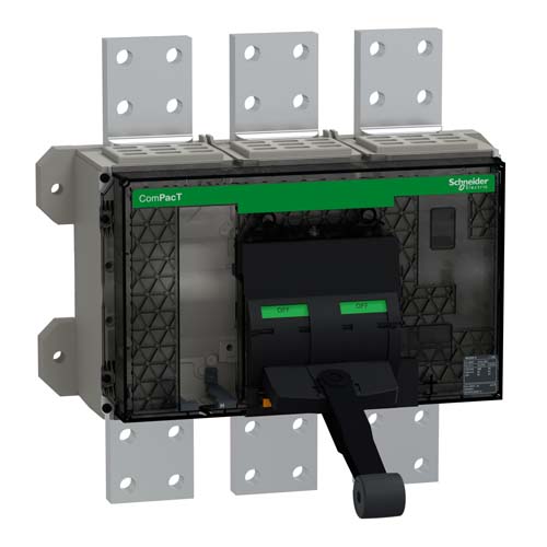 SE Circuit breaker frame ComPacT NS2500H 70kA at 415VAC 2500A 3P fixed manually operated without control unit