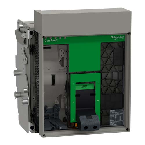 SE Circuit breaker frame ComPacT NS630bH 70kA at 415VAC 630A 3P drawout manually operated without control unit