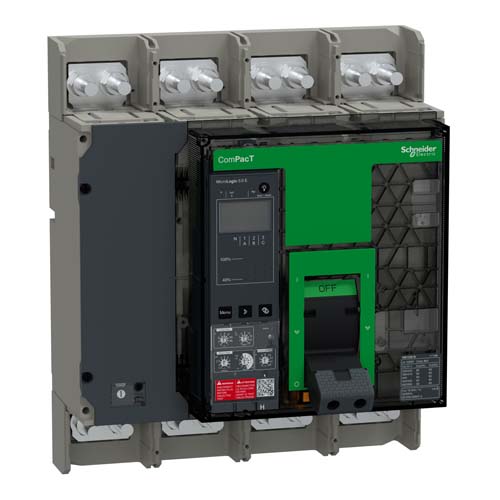 SE Circuit breaker ComPacT NS1250H 70kA at 415VAC 4P fixed manually operated MicroLogic 5.0E control unit 1250A