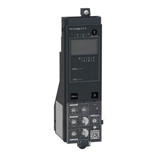 SE Control unit MicroLogic 6.0A ComPacT NS630b to NS1600 drawout manually operated selective and earth-fault protections