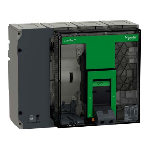 SE Circuit breaker frame ComPacT NS800N 50kA at 415VAC 800A 4P fixed manually operated without control unit