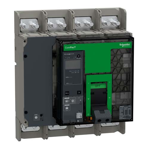 SE Circuit breaker ComPacT NS630bN 50kA at 415VAC 4P fixed manually operated MicroLogic 2.0A control unit 630A