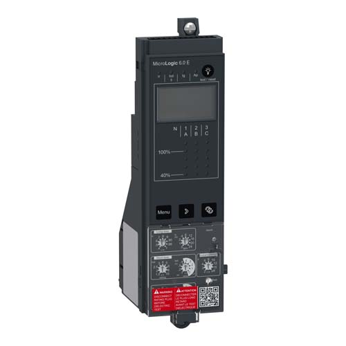 SE Control unit MicroLogic 6.0 ComPacT NS630b to NS1600 drawout manually operated selective and earth-fault protections