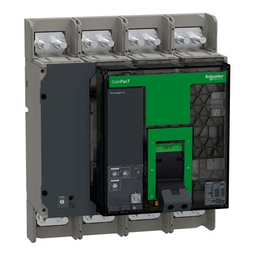 SE Circuit breaker ComPacT NS630bN 50kA at 415VAC 4P fixed manually operated MicroLogic 2.0 control unit 630A