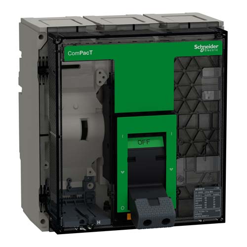 SE Circuit breaker frame ComPacT NS1600H 70kA at 415VAC 1600A 3P fixed manually operated without control unit