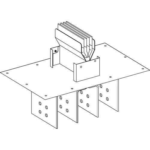 SE Straight feed unit Canalis KTC copper 1350A 3L+N+PER high Icw made to measure dimensions neutral N2 RAL9001