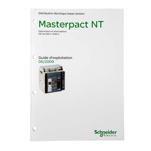 SE User manual MasterPact NT french spare part