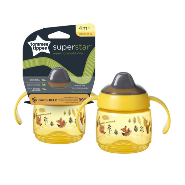 Tommee Tippee čaša žuta 4m+