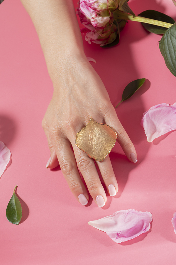 Orchid Statement Ring