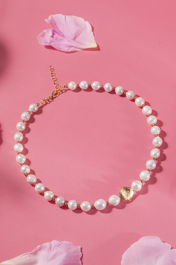 Pearl Orchid Necklace